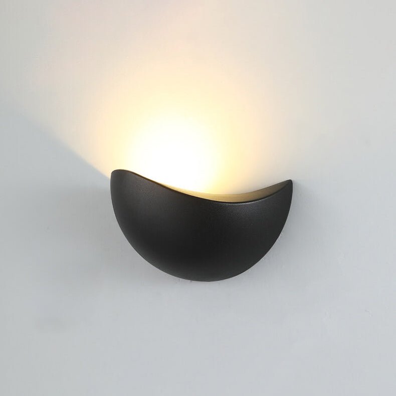 Minimalist Half-Round LED Wall Light – Luvly Living